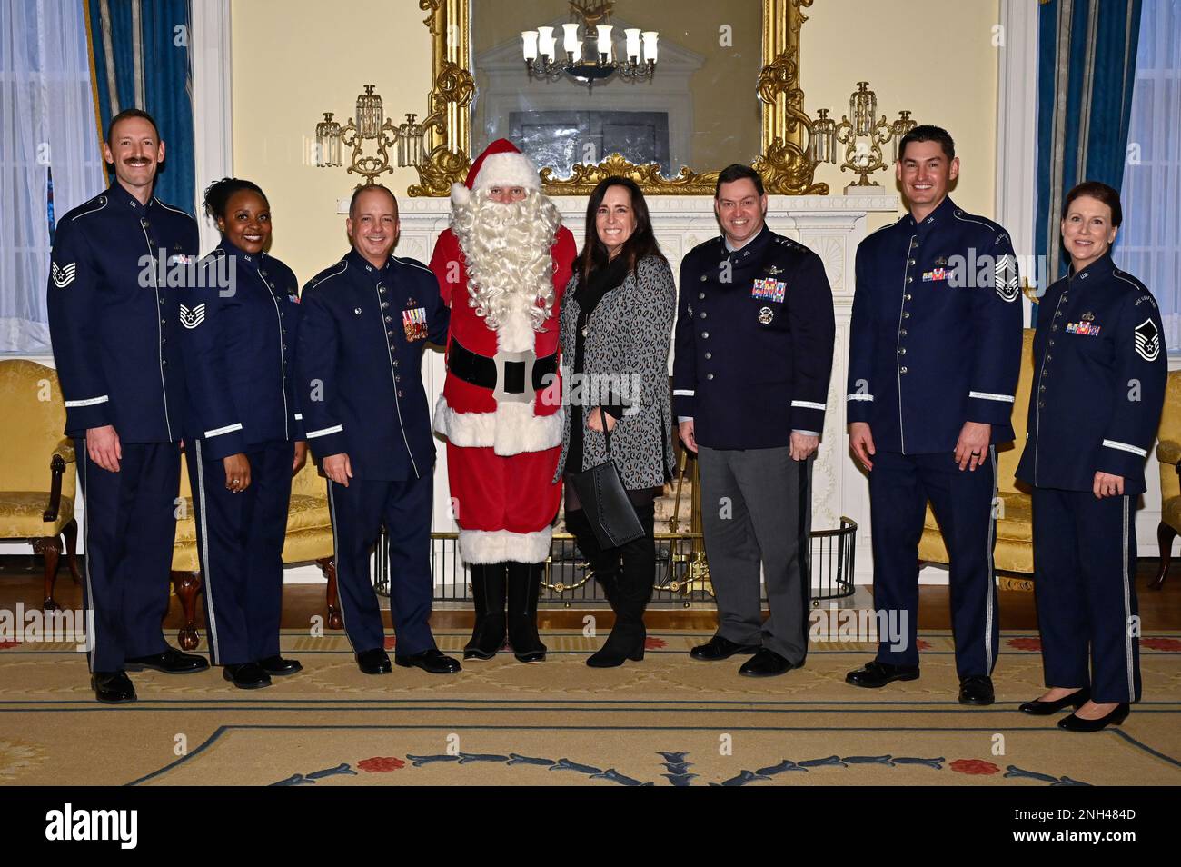 Chief of Space Operations Gen. Chance Saltzman, third from right, and ...