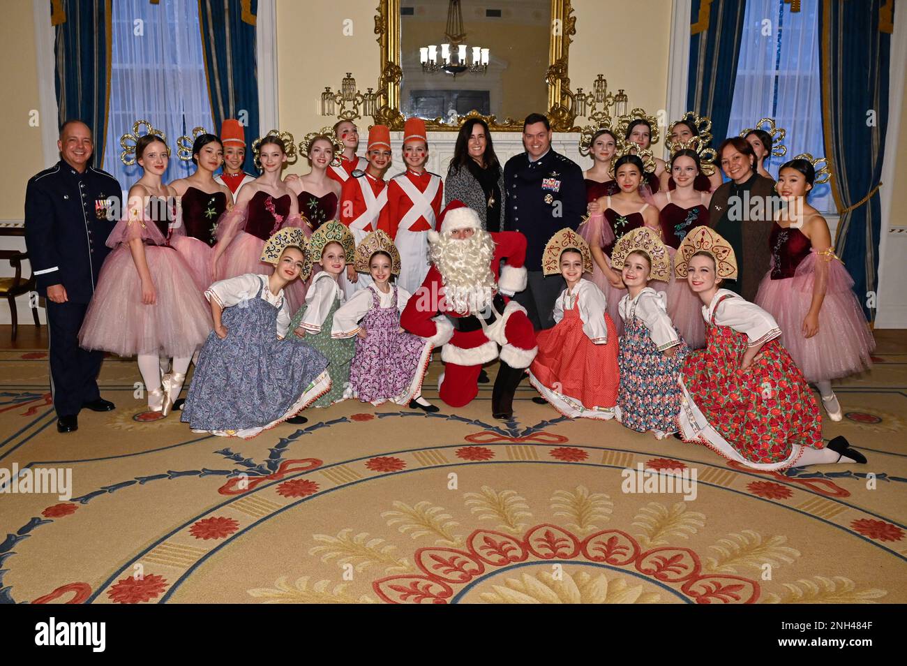 Chief of Space Operations Gen. Chance Saltzman, center right, Jennifer ...