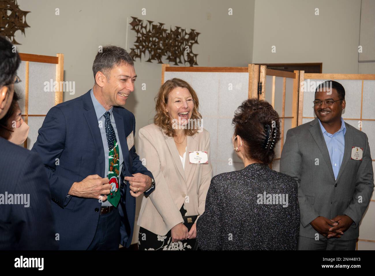 U.S. Air Force Col. Andrew L. Roddan (left), 374th Airlift Wing ...
