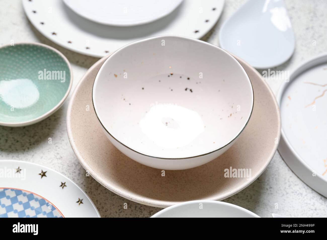 Beautiful ceramic plates bowls hi-res stock photography and images - Alamy
