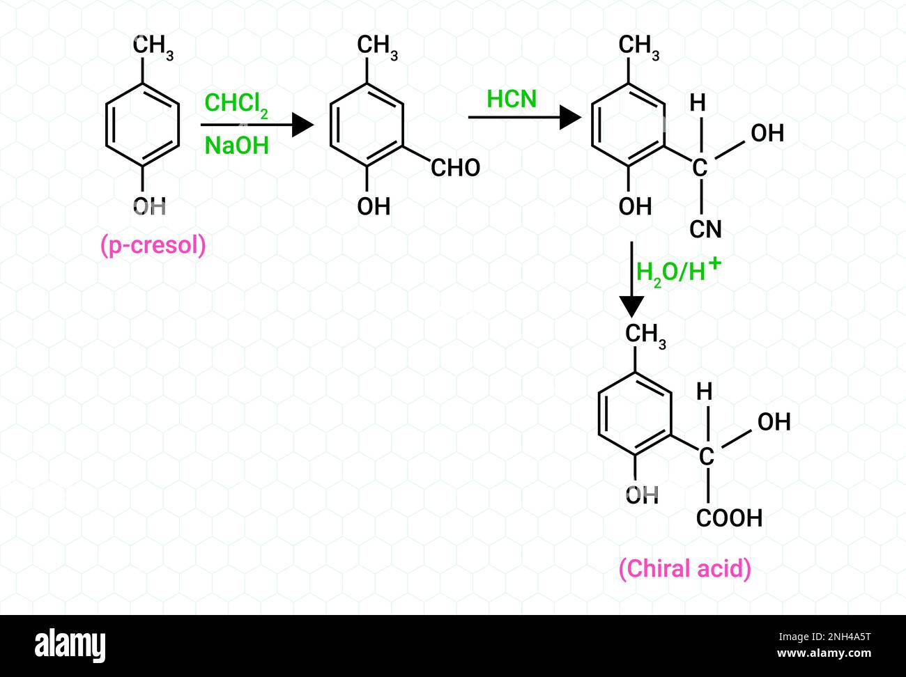Chemical Structure Of Chiral Acid Stock Vector Image And Art Alamy