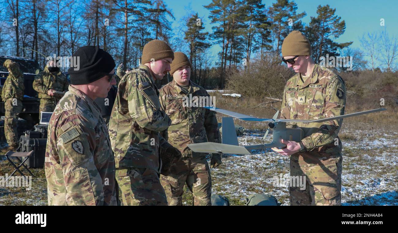 U.S. Army Soldiers of the 101st Airborne Division assemble an RQ-11 ...