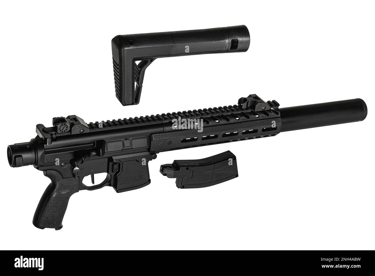Modern air rifle. Pneumatic replica of the m4 carbine. A copy of the ...