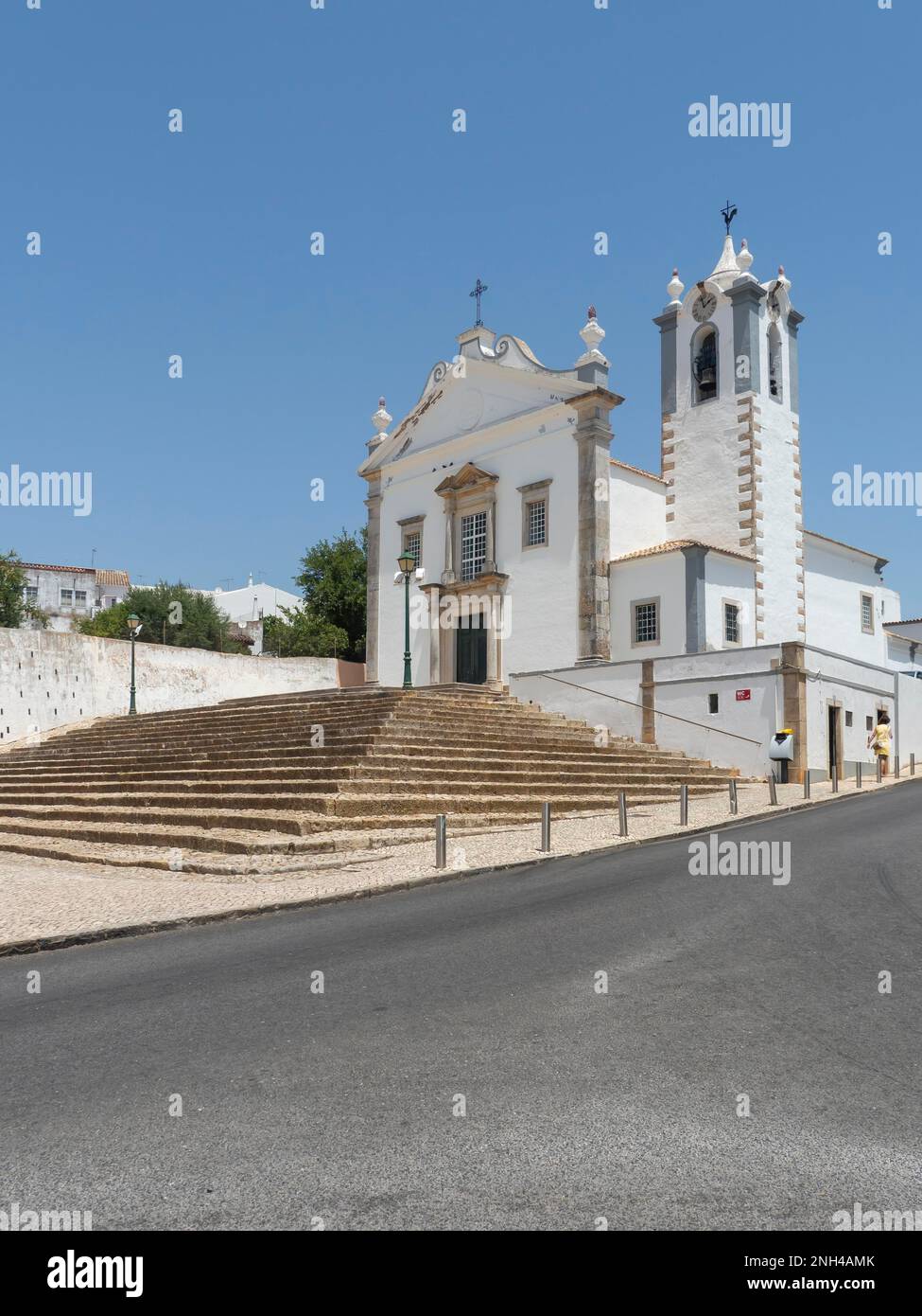 Portugal, Algarce, Faro District, Estoi, Loule, Neoclassical church ...
