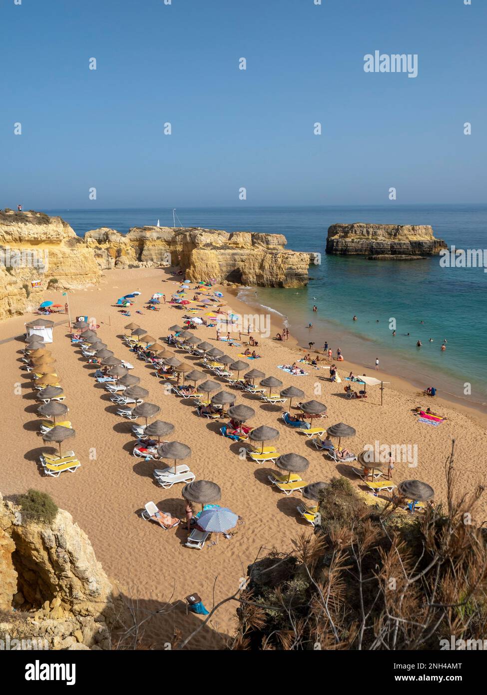 Portugal, Algarve, Beach Praia do Castelo, Albufeira, Praia do Castelo ...