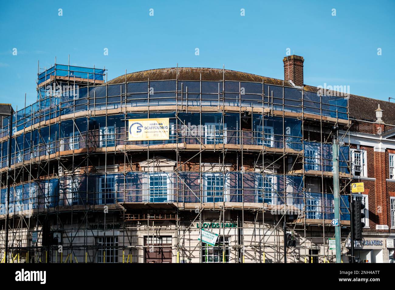 Epsom, Surrey, London UK, February 19 2023, External Building ...