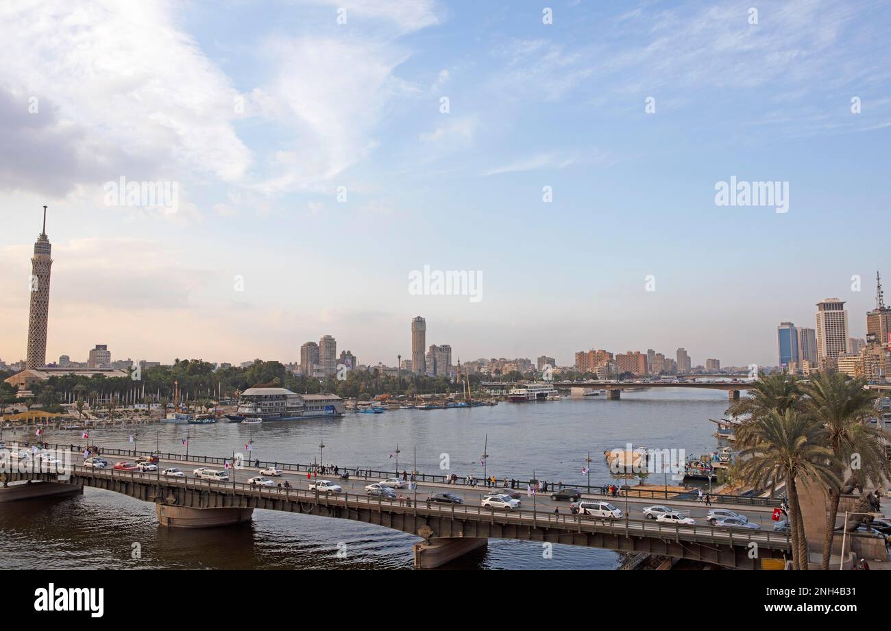 Cairo on the Nile, al-Qahira Governorate, Egypt Stock Photo - Alamy