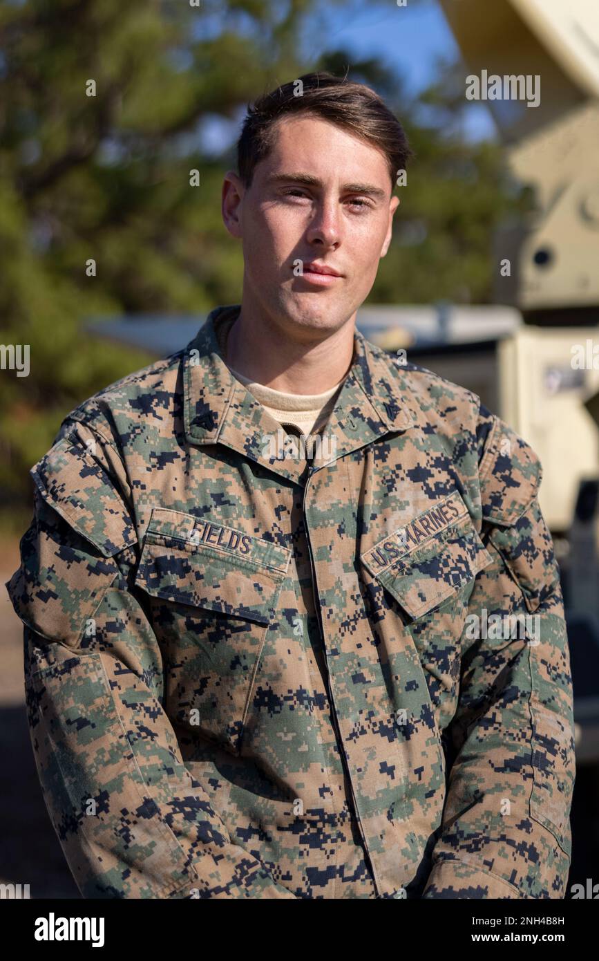 U.S. Marine Corps Cpl. Matthew Fields, a satellite transitions systems ...