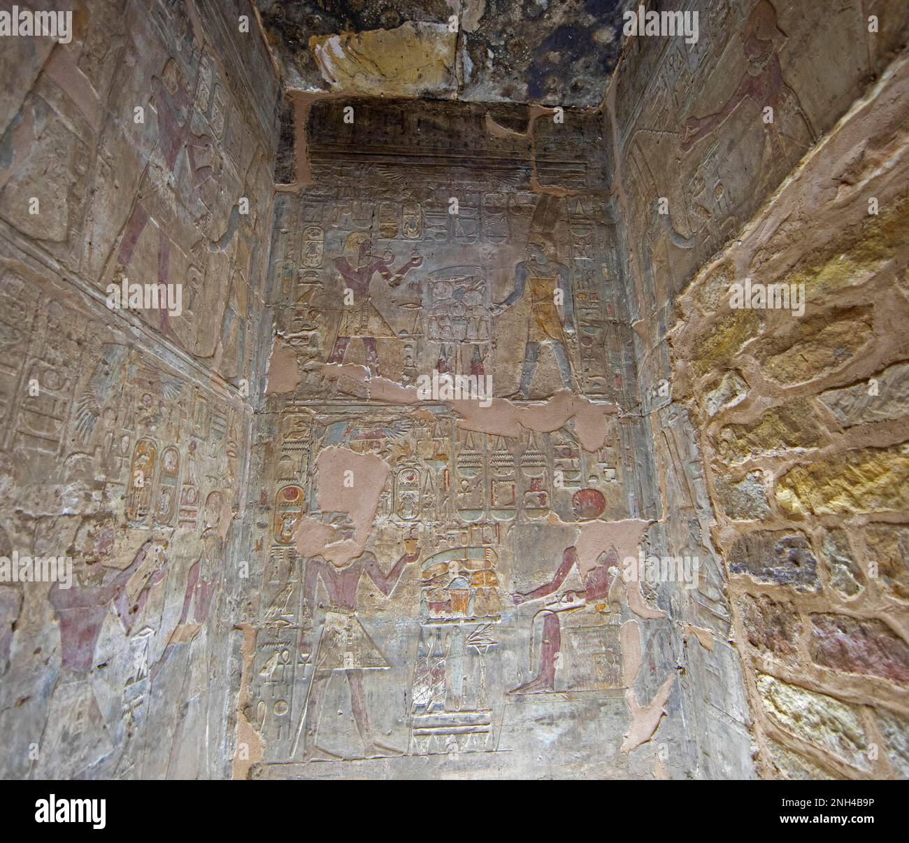 Rock Carvings in the Nubian Amada Temple, New Amada, Aswan, Egypt Stock ...