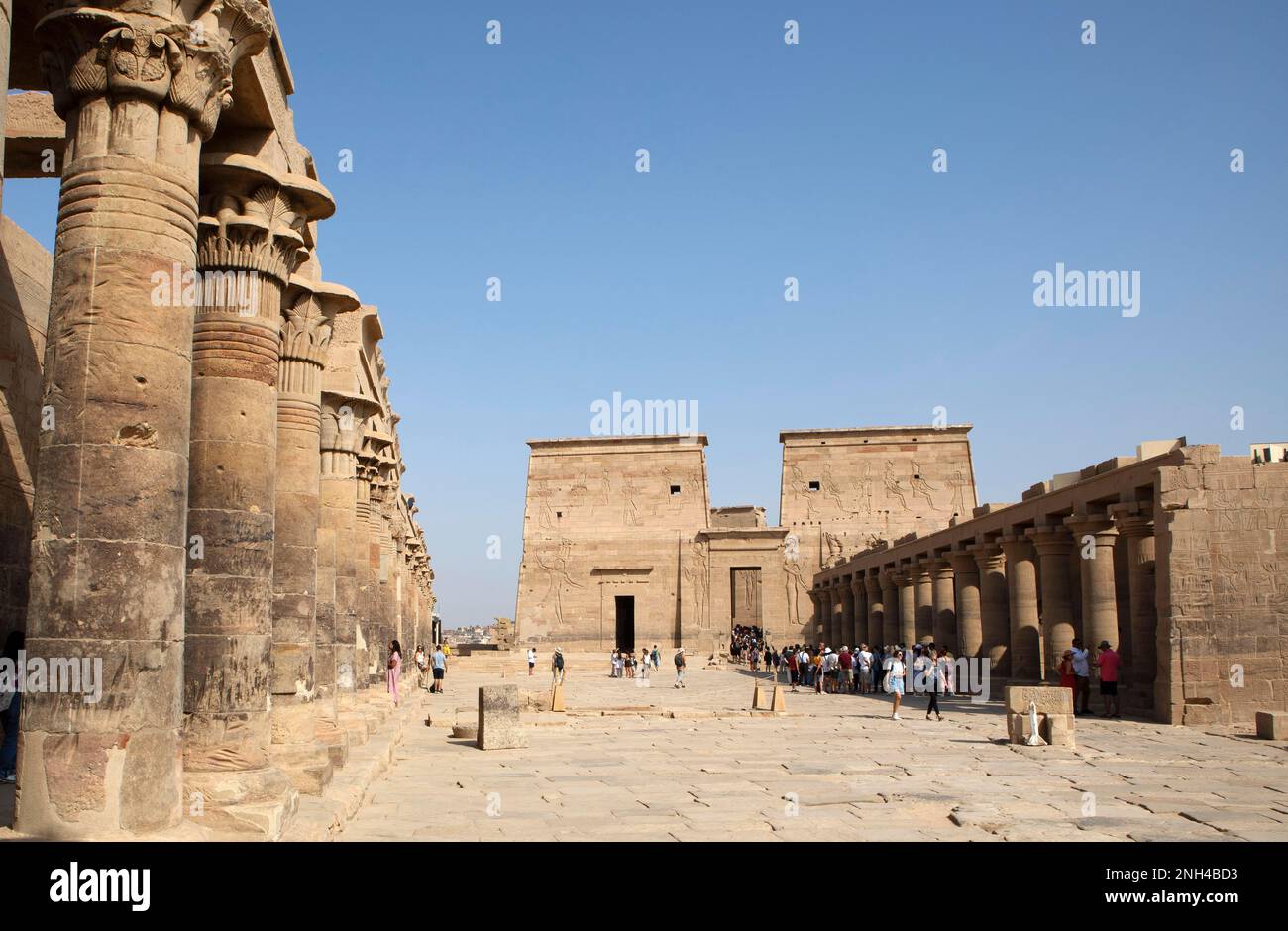 Temple complex of Philae, Agilka Island, Aswan, Egypt Stock Photo - Alamy