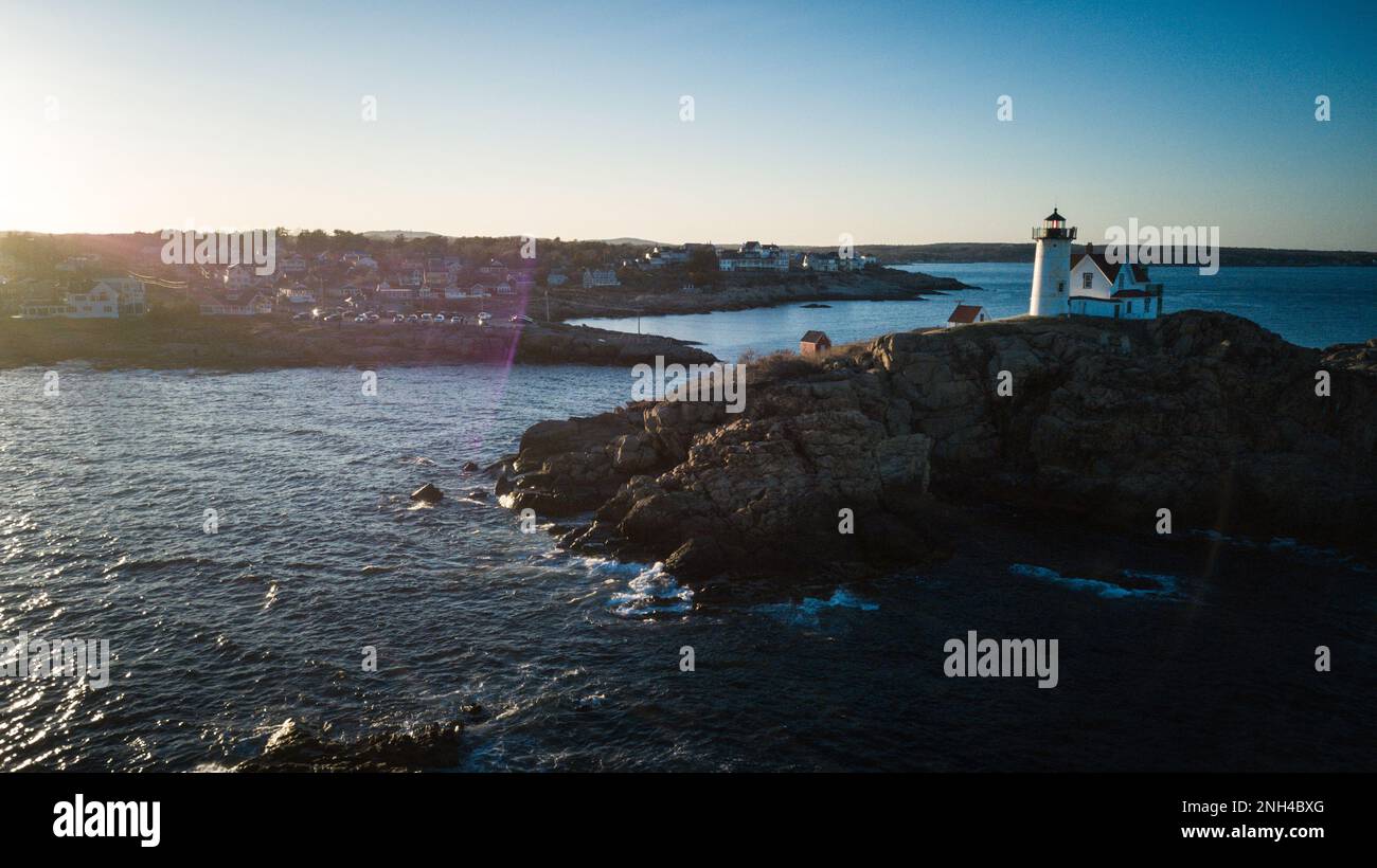 Aerial Seacoast NH Stock Photo - Alamy
