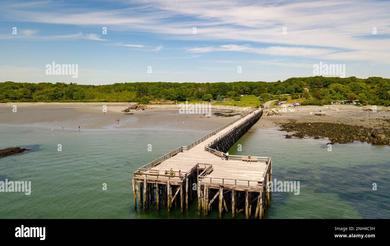 Aerial Seacoast NH Stock Photo - Alamy