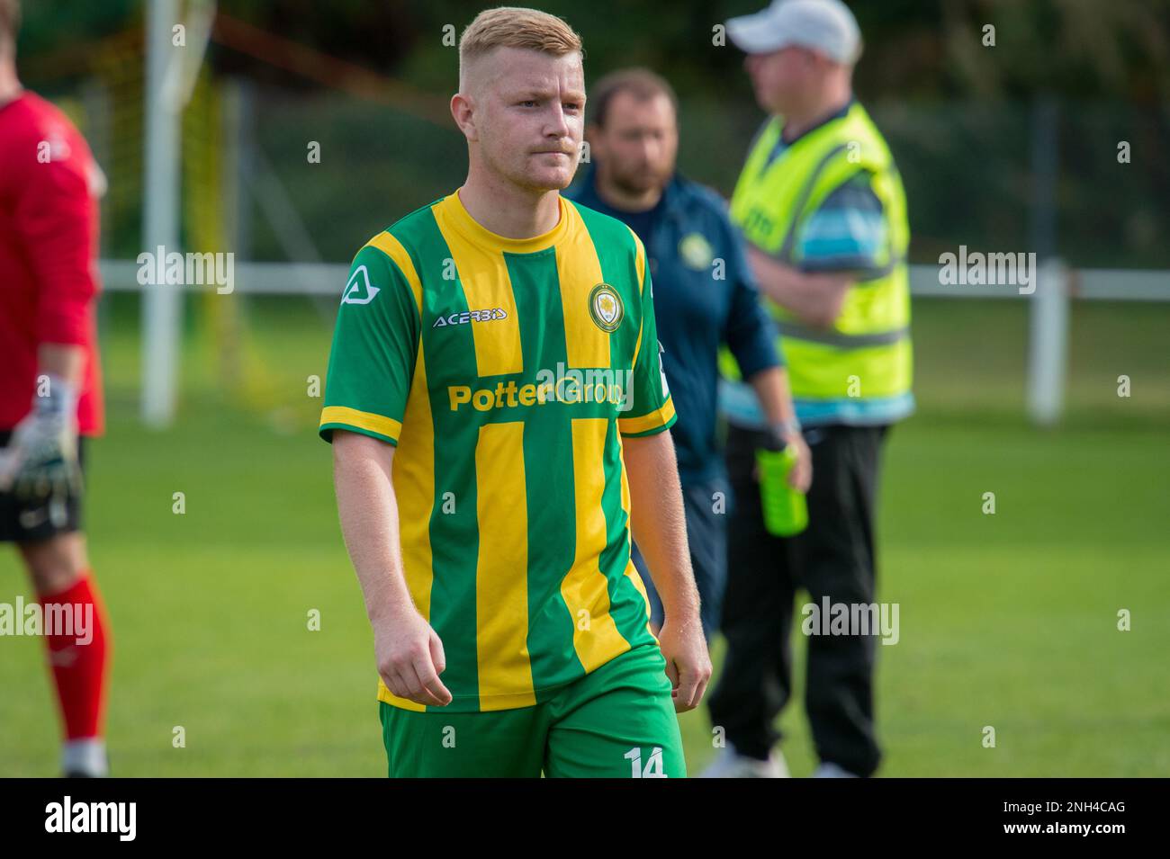 Llanidloes, Wales 11 September 2021. JD Cymru North league fixture ...