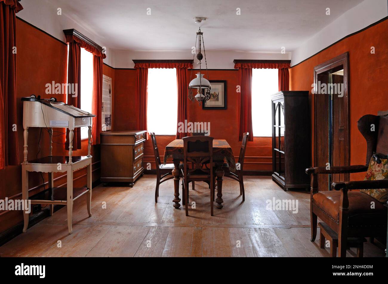 Parlour, 1935, teachers flat in the schoolhouse from Pfaffenhofen built ...