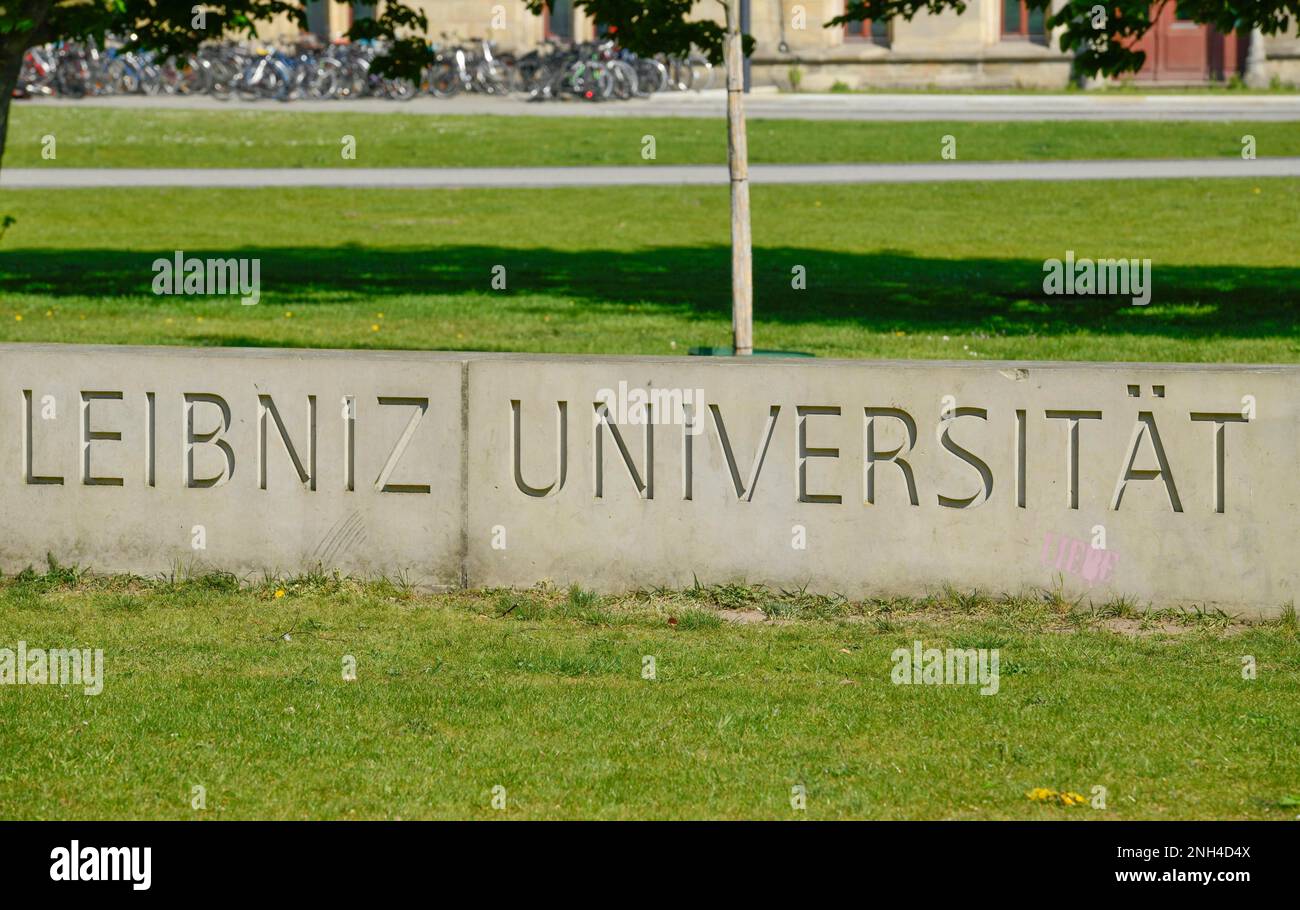 Lettering, Gottfried Wilhelm Leibniz University of Hanover, Main ...