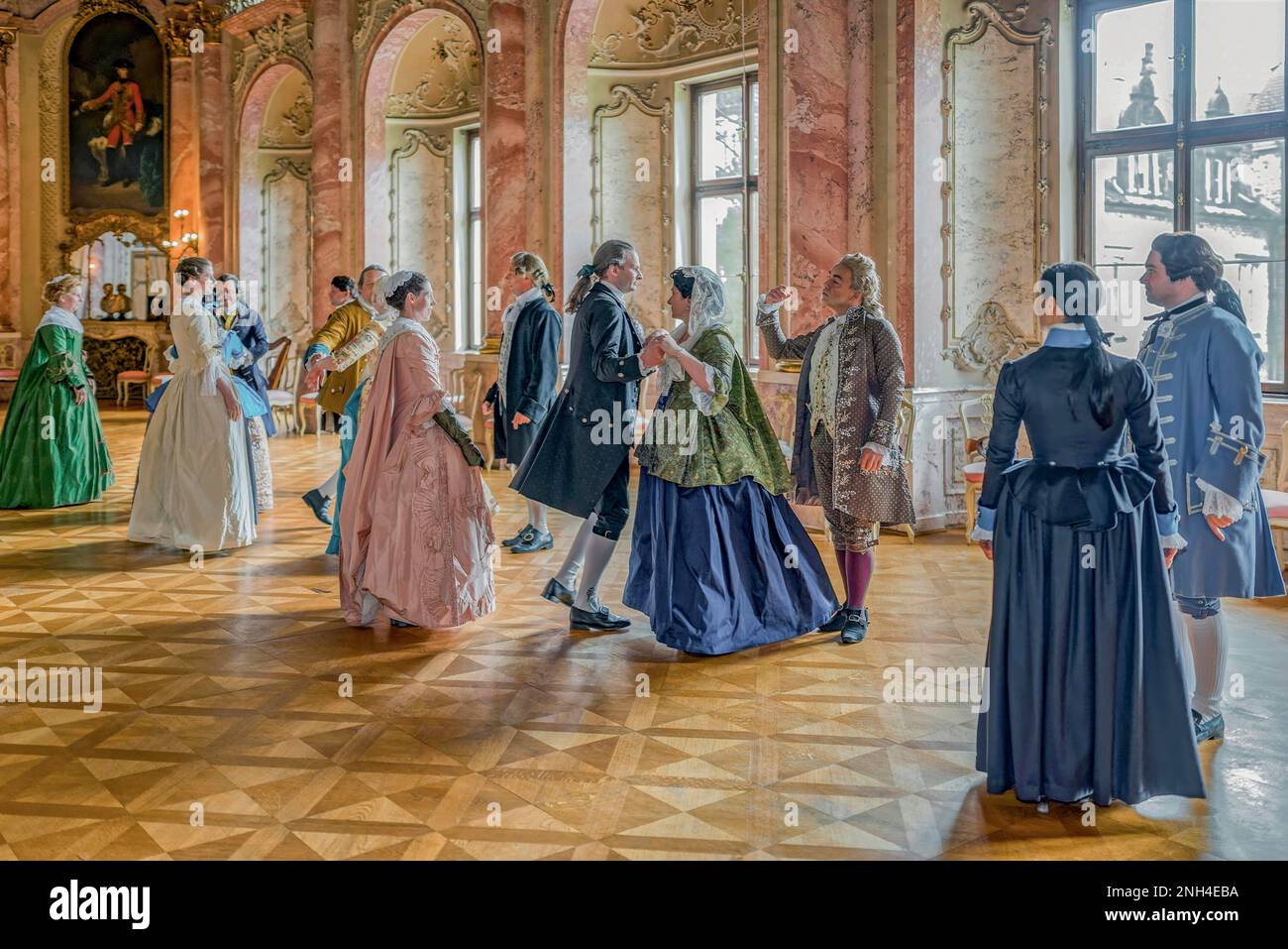 Baroque Days Historical Costumes Dance Ballroom Bueckeburg Castle ...