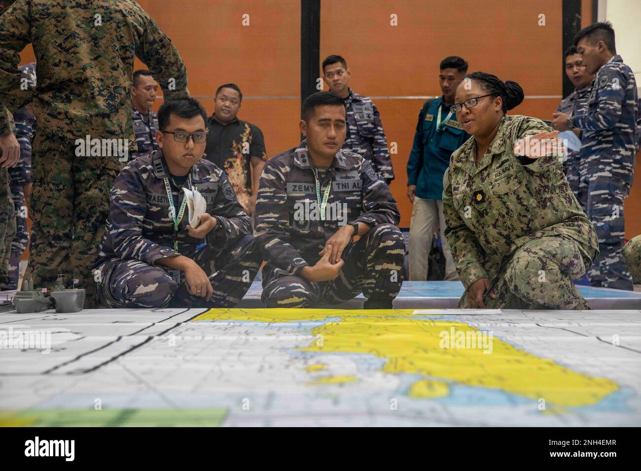 Lt. Cmdr. Simone Mims, plans and tactics officer, assigned to ...