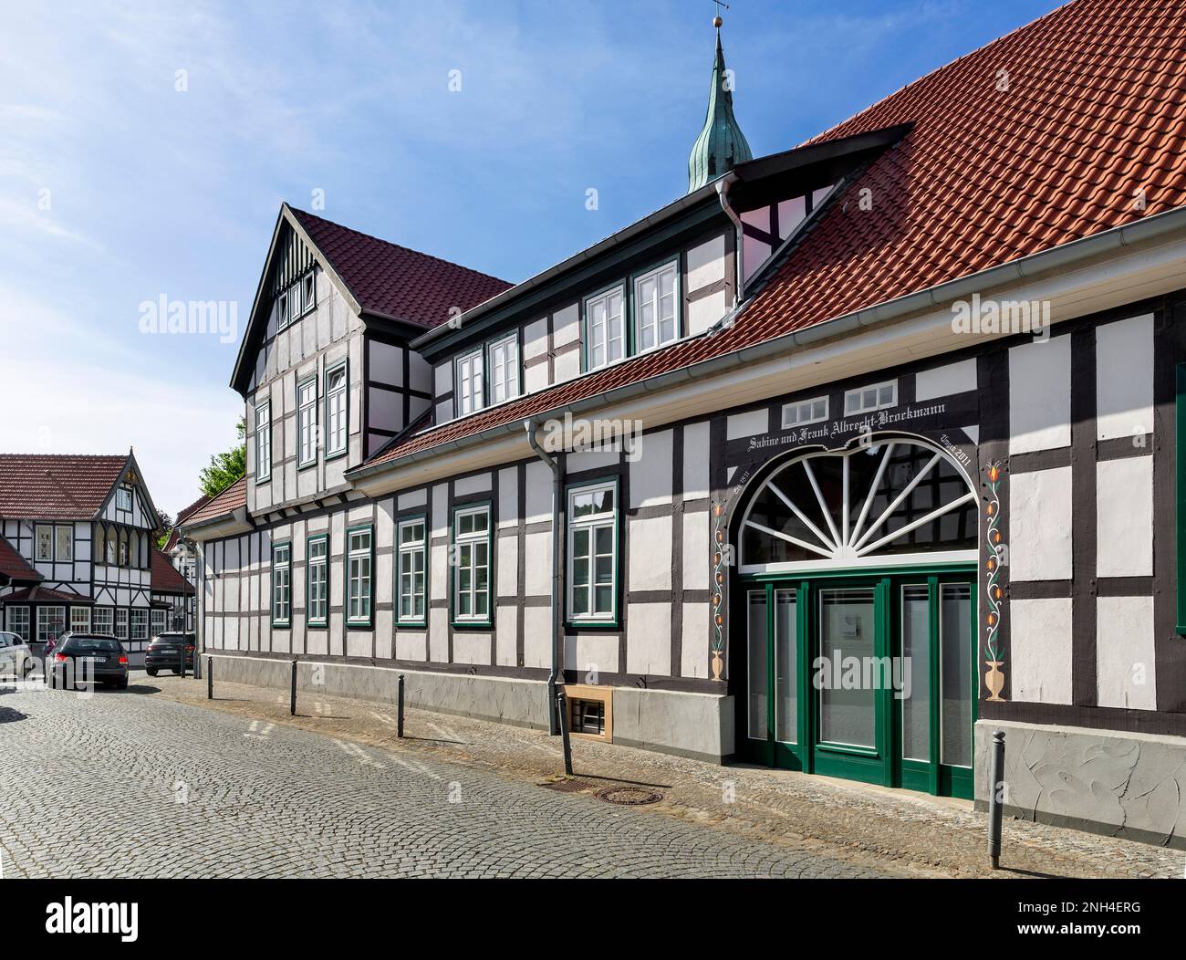 Residential building in half-timbered construction, Kirchplatz, Bad ...