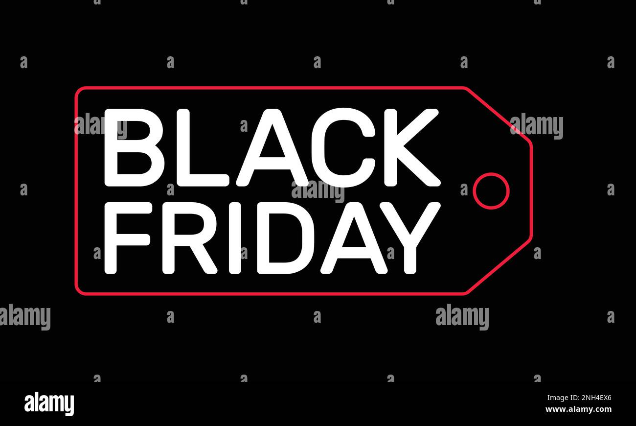 Black friday sale tag concept Stock Vector Images - Alamy