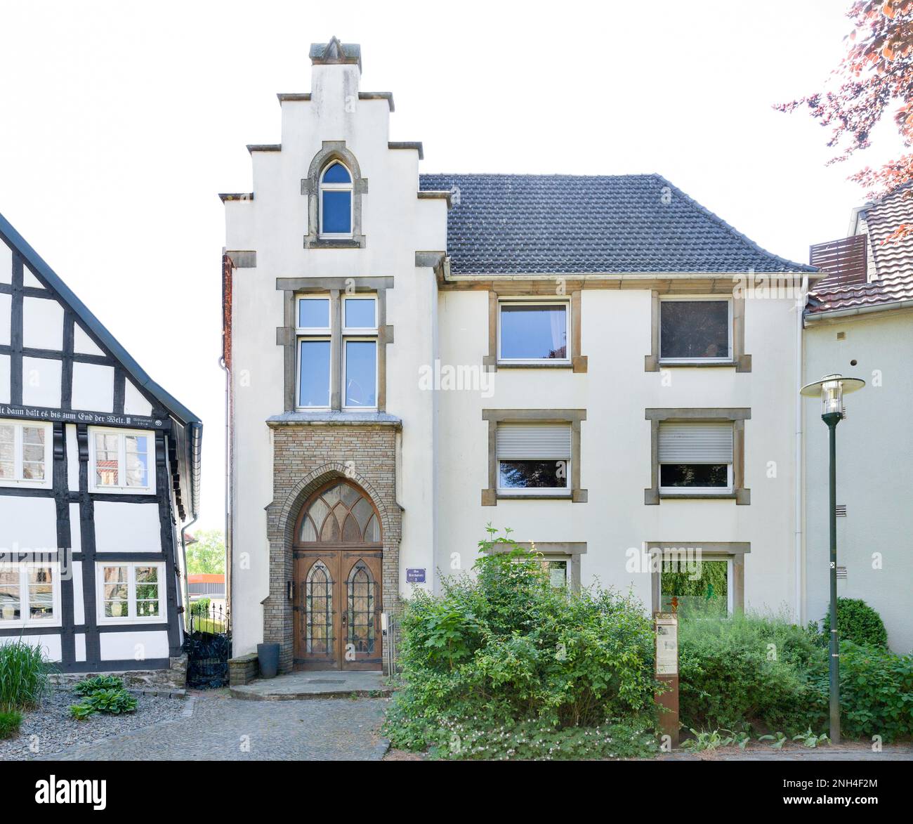 Former girls school on the Kirchplatz, Bad Laer, Lower Saxony, Germany ...