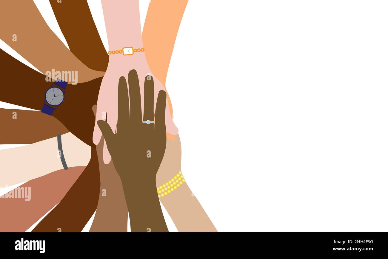 Hands together. United community concept Stock Vector Image & Art - Alamy