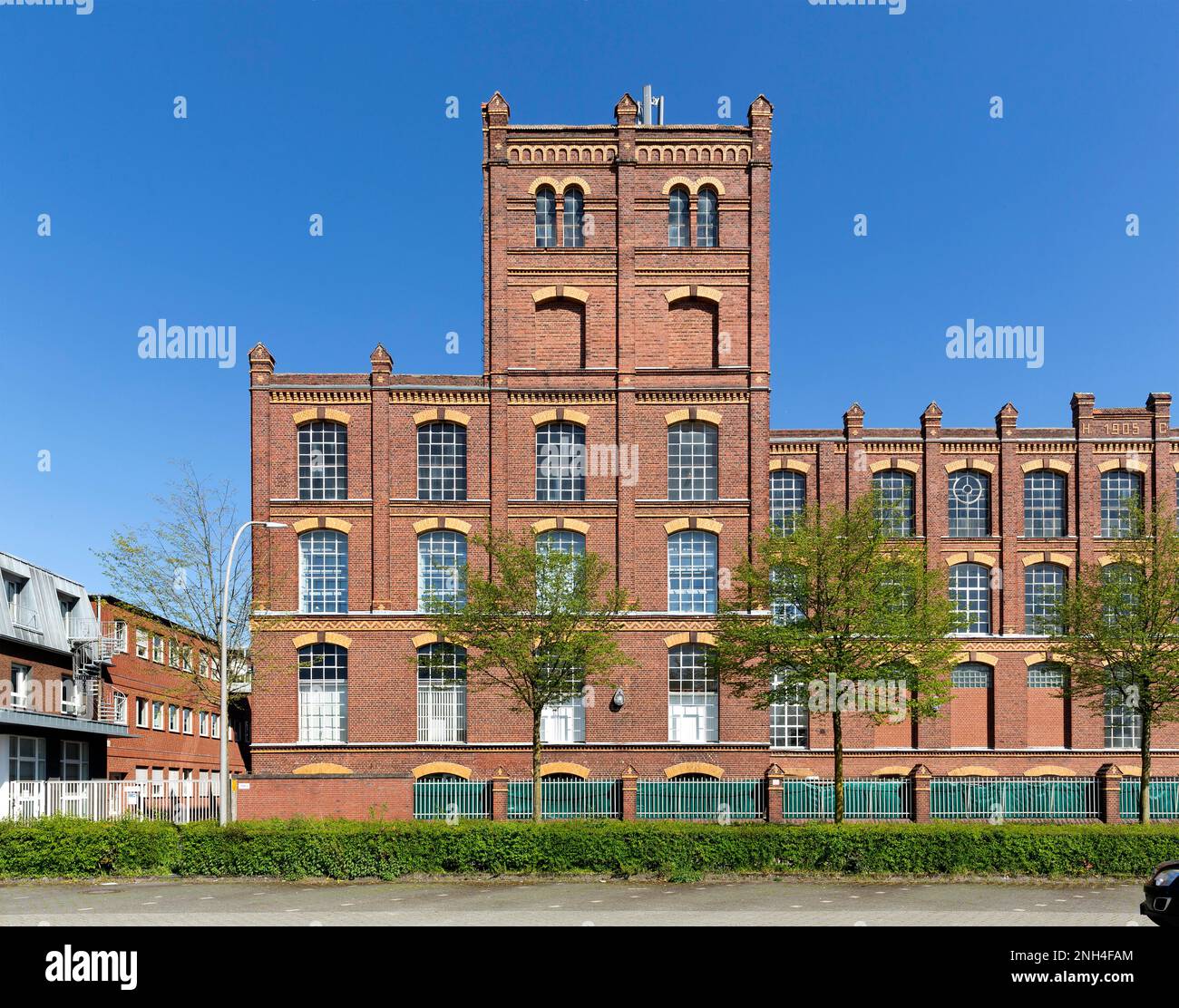 Fabrication plant of the Huesker spinning mill, Gescher, Muensterland ...