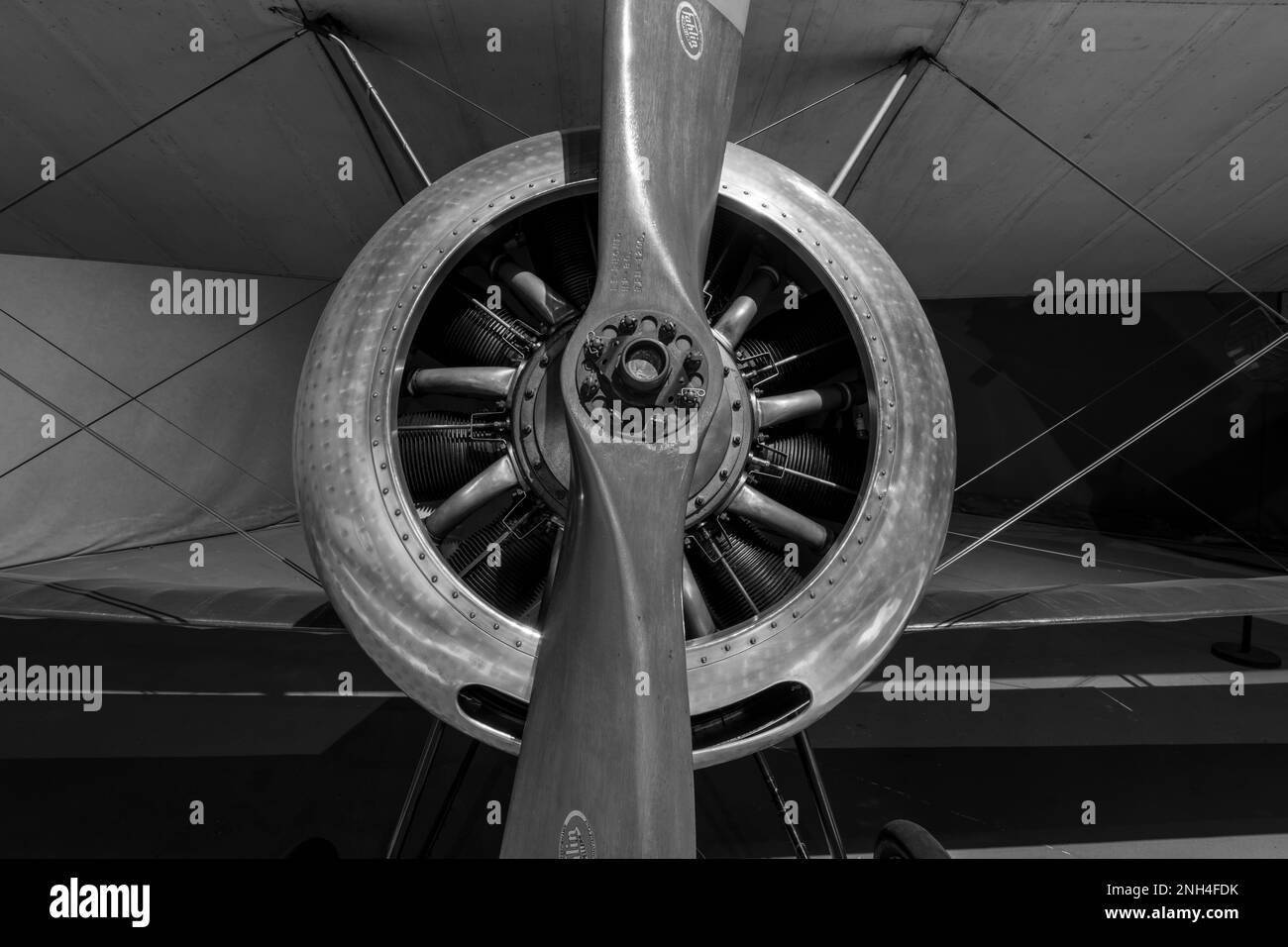 Front view biplane Black and White Stock Photos & Images - Alamy