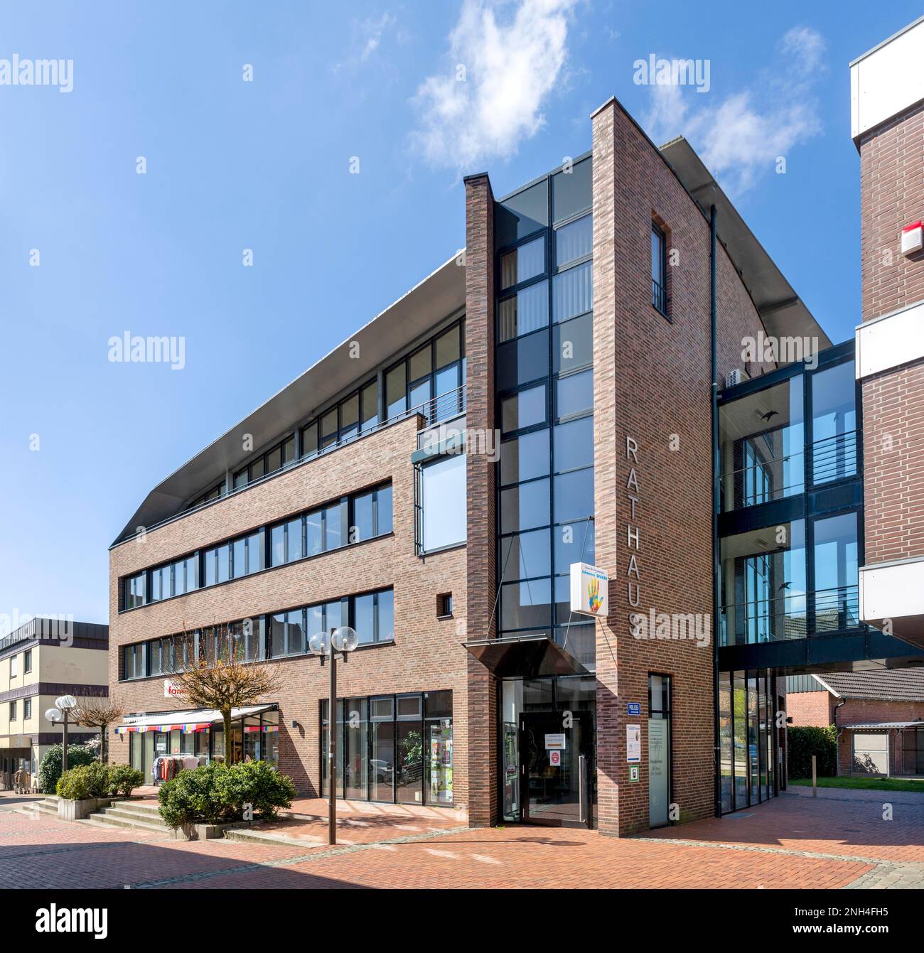 Town Hall of the Municipality of Heiden, Heiden, Muensterland, North ...