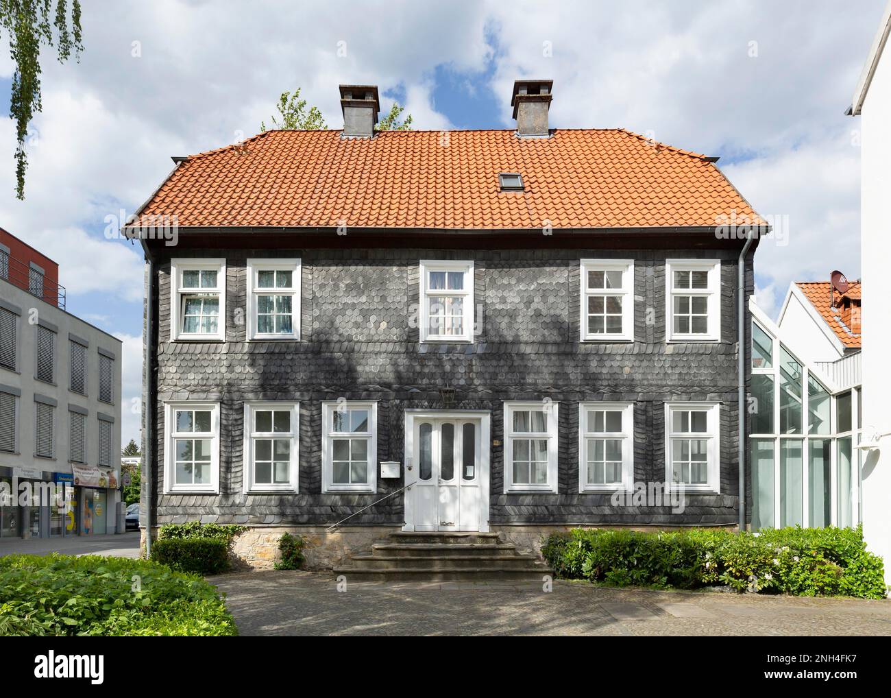 Historic residential building from 1830, Bahnhofstrasse, Lengerich ...
