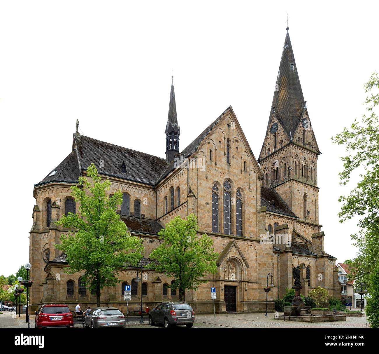 St. Agatha Catholic Parish Church, Mettingen, Muensterland, North Rhine ...