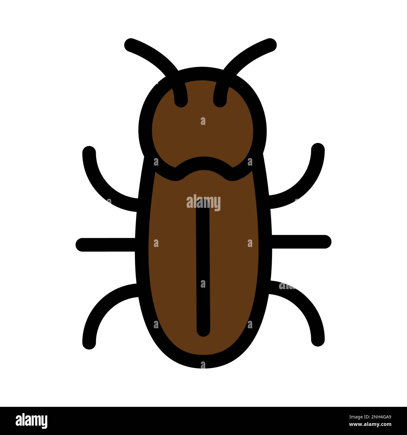 Insect Icon Line Isolated On White Background Black Flat Thin Icon On