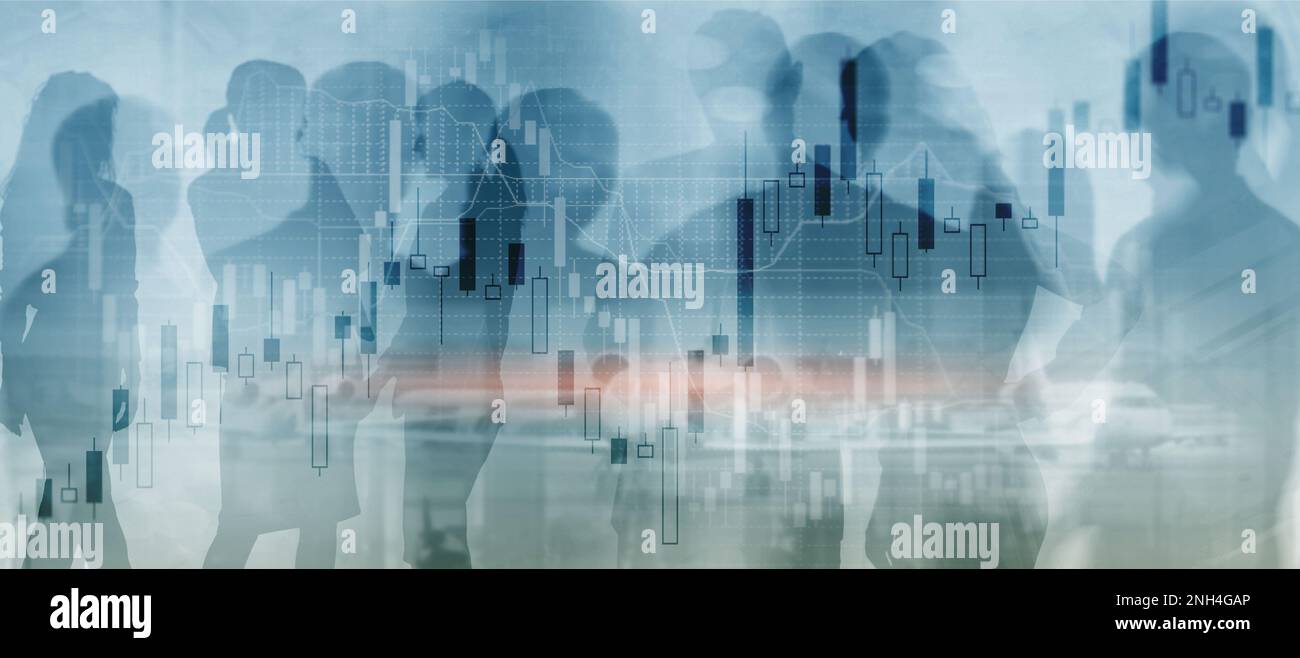 Stock market chart. Abstract background for presentation Stock Photo ...