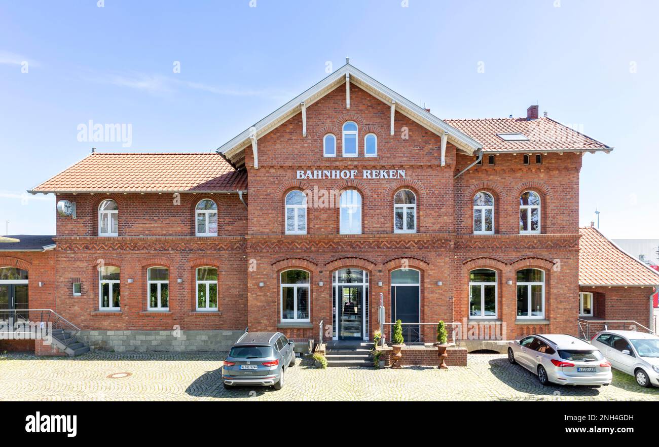Reken railway station reception building, Reken, Muensterland, North ...