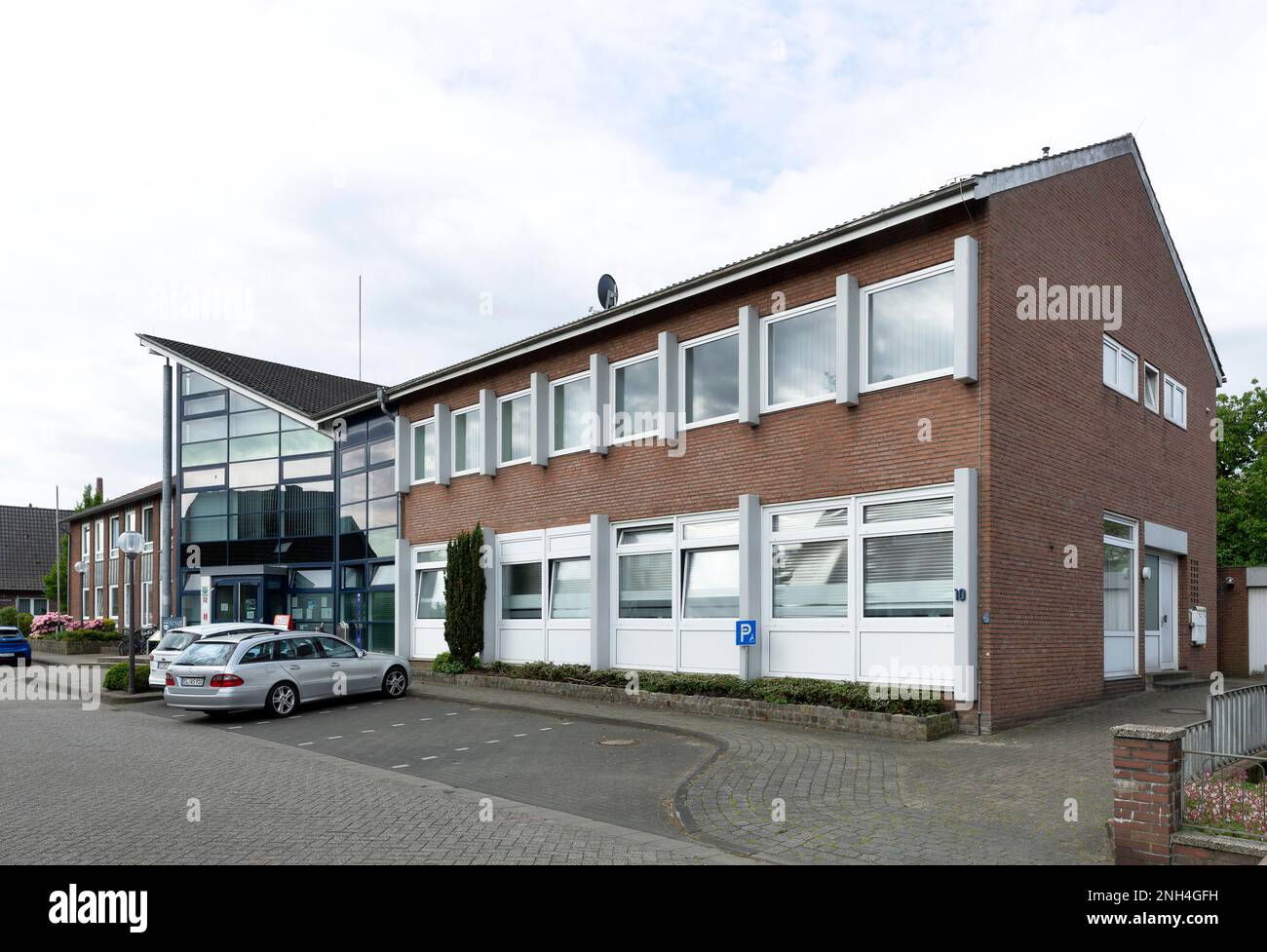 Town hall, seat of the municipal administration, Salzbergen, Lower ...