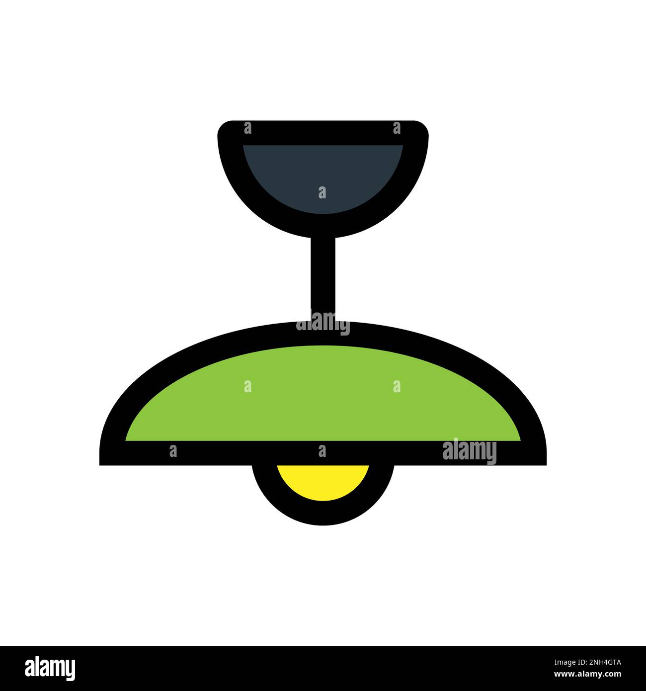 Chandelier icon outline black Stock Vector Images - Alamy