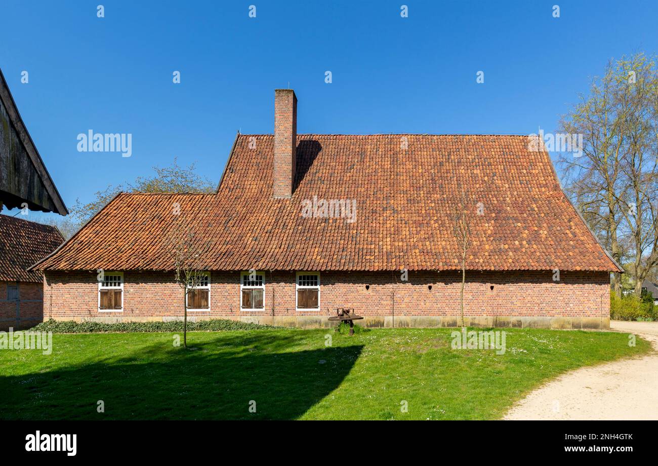 Farmhouse museum in the Vreden town park, Muensterland farm complexes ...