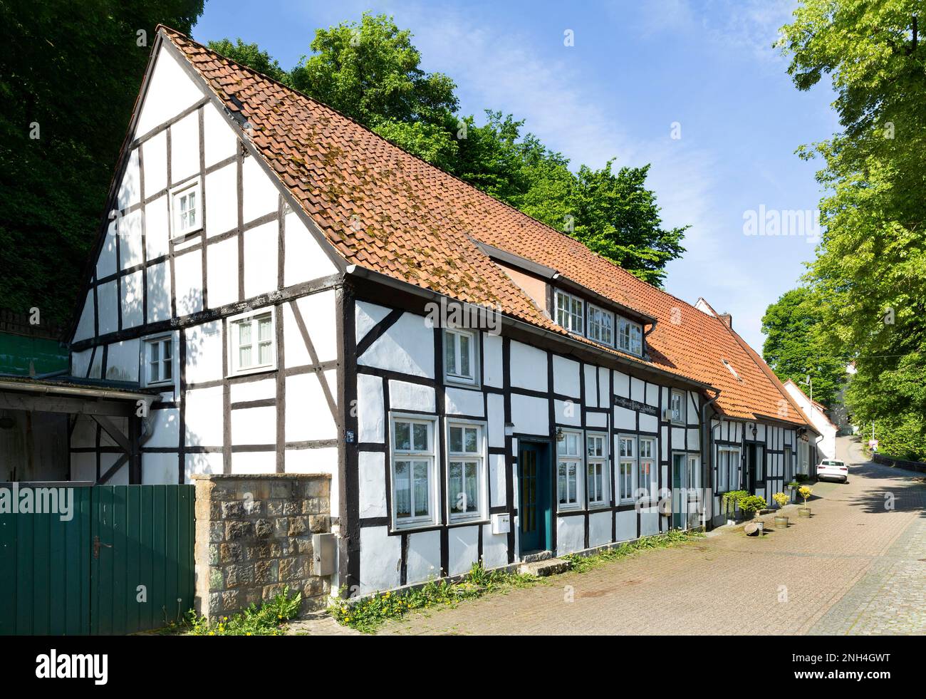 Residential building in half-timbered construction, Schlossstrasse ...