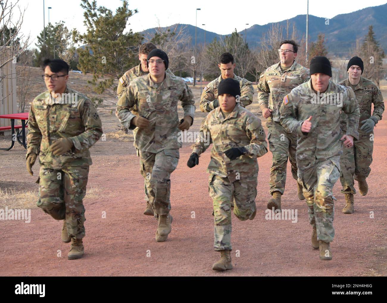 U.S. Army Soldiers participate in an advanced Army Combat Fitness Test ...