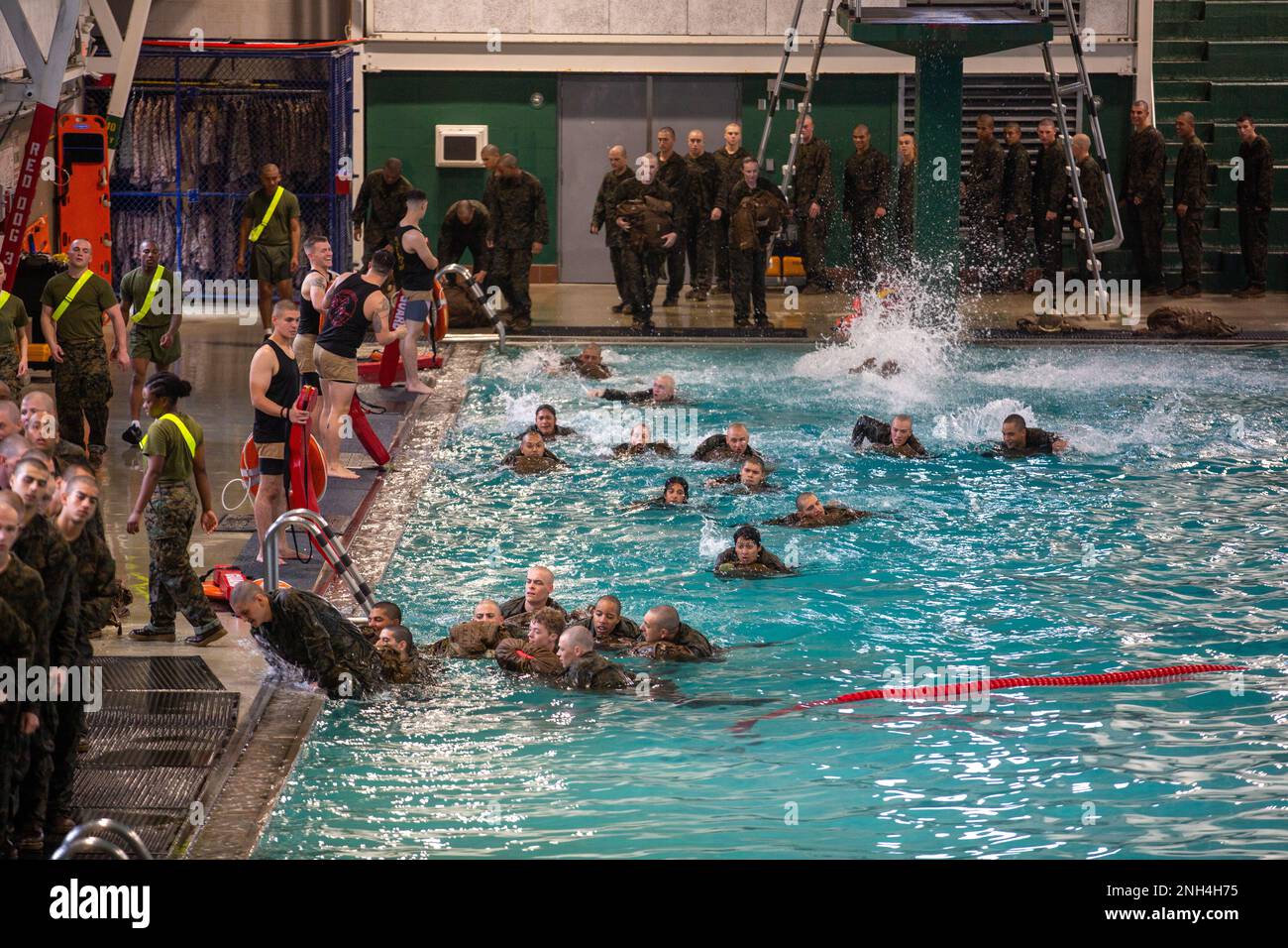 Recruits with Kilo Company, 3rd Recruit Training Battalion, conduct ...