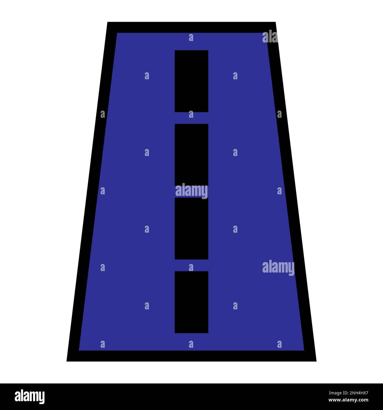 Road Icon Line Isolated On White Background Black Flat Thin Icon On