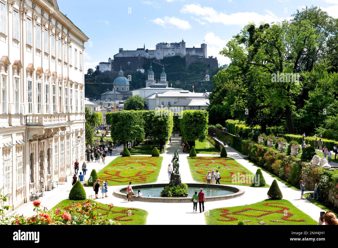 Mirabell Palace with Mirabell Gardens, Baroque palace and garden ...