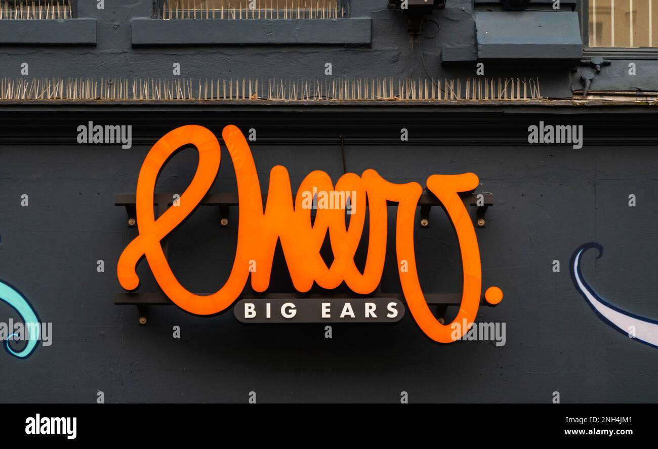 Cheers Big Ears, a restaurant on Bold Street in Liverpool Stock Photo ...