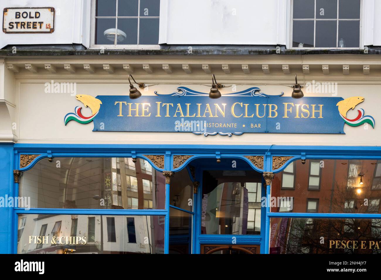 The Italian Club Fish on Bold Street in Liverpool Stock Photo - Alamy