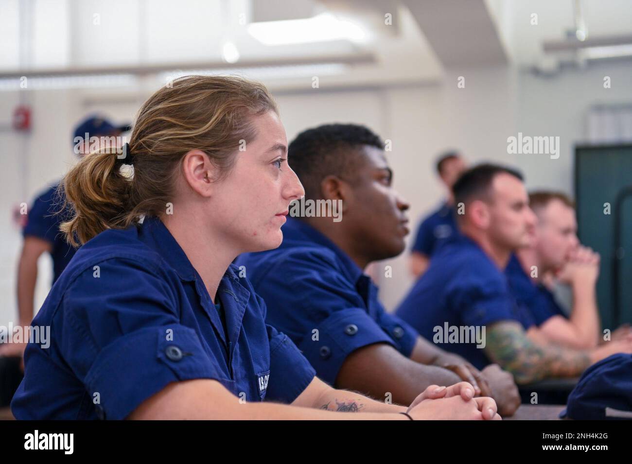 Admiral Shannon Gilreath, Coast Guard Fifth District commander, and ...