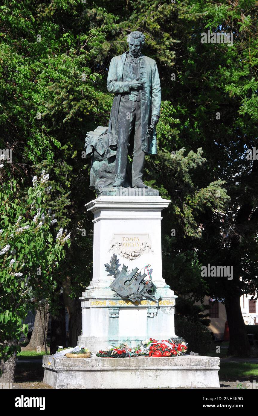 Statue of Mihály Tompa (was a Hungarian lyric poet), Rimavská Sobota ...