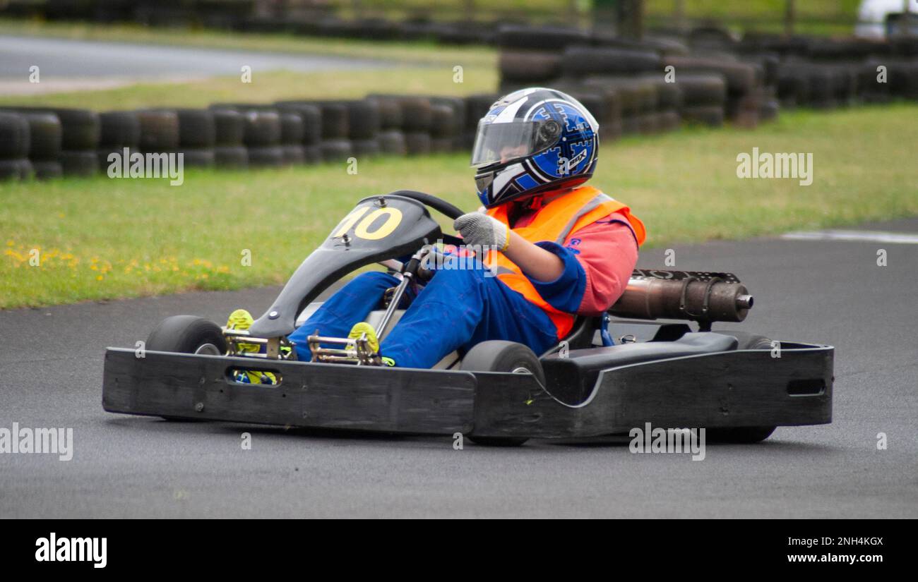 Modern go cart with driver hi-res stock photography and images - Alamy