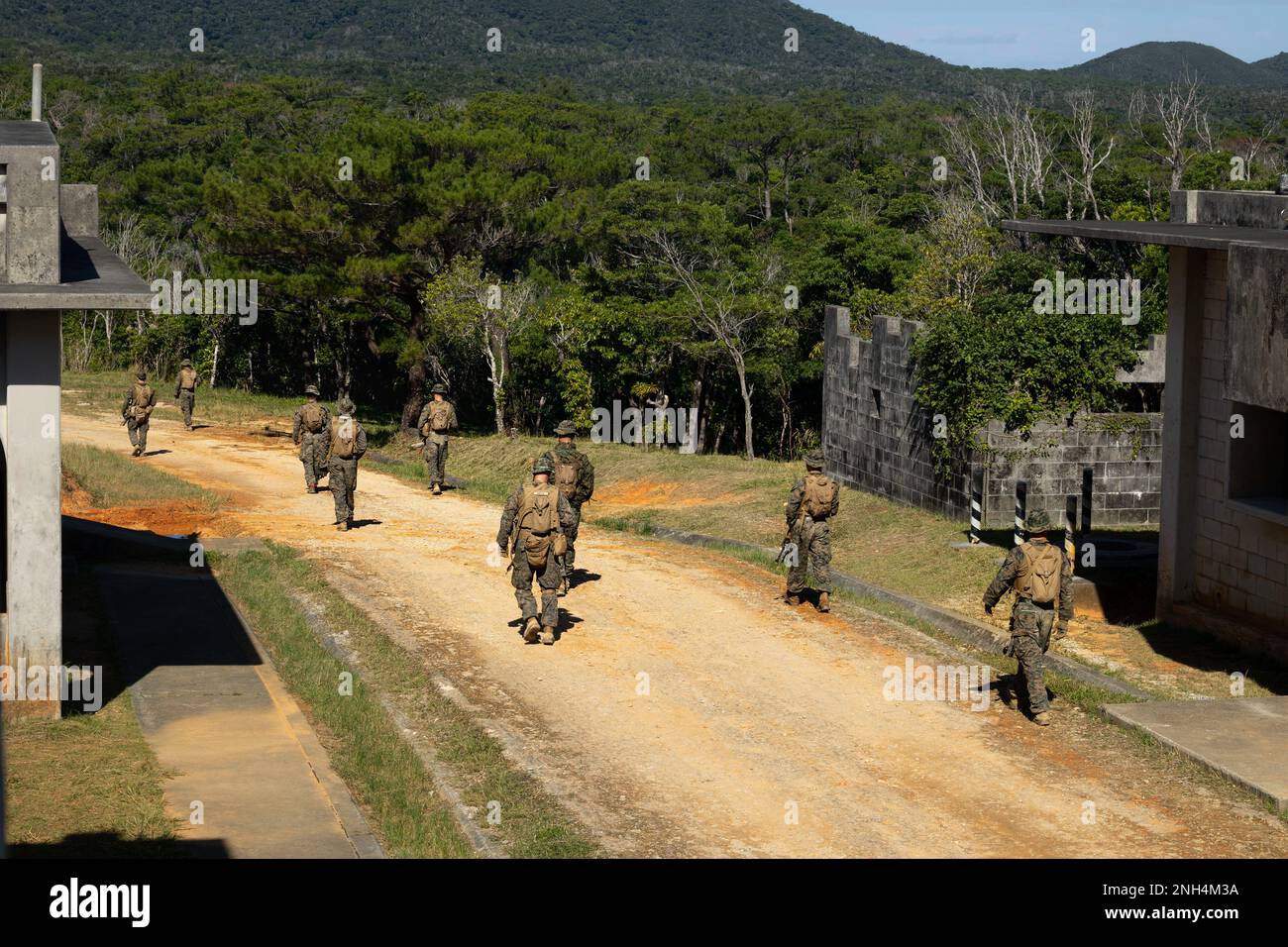 U.S. Marines with 3d Battalion, 4th Marines conduct patrols during ...