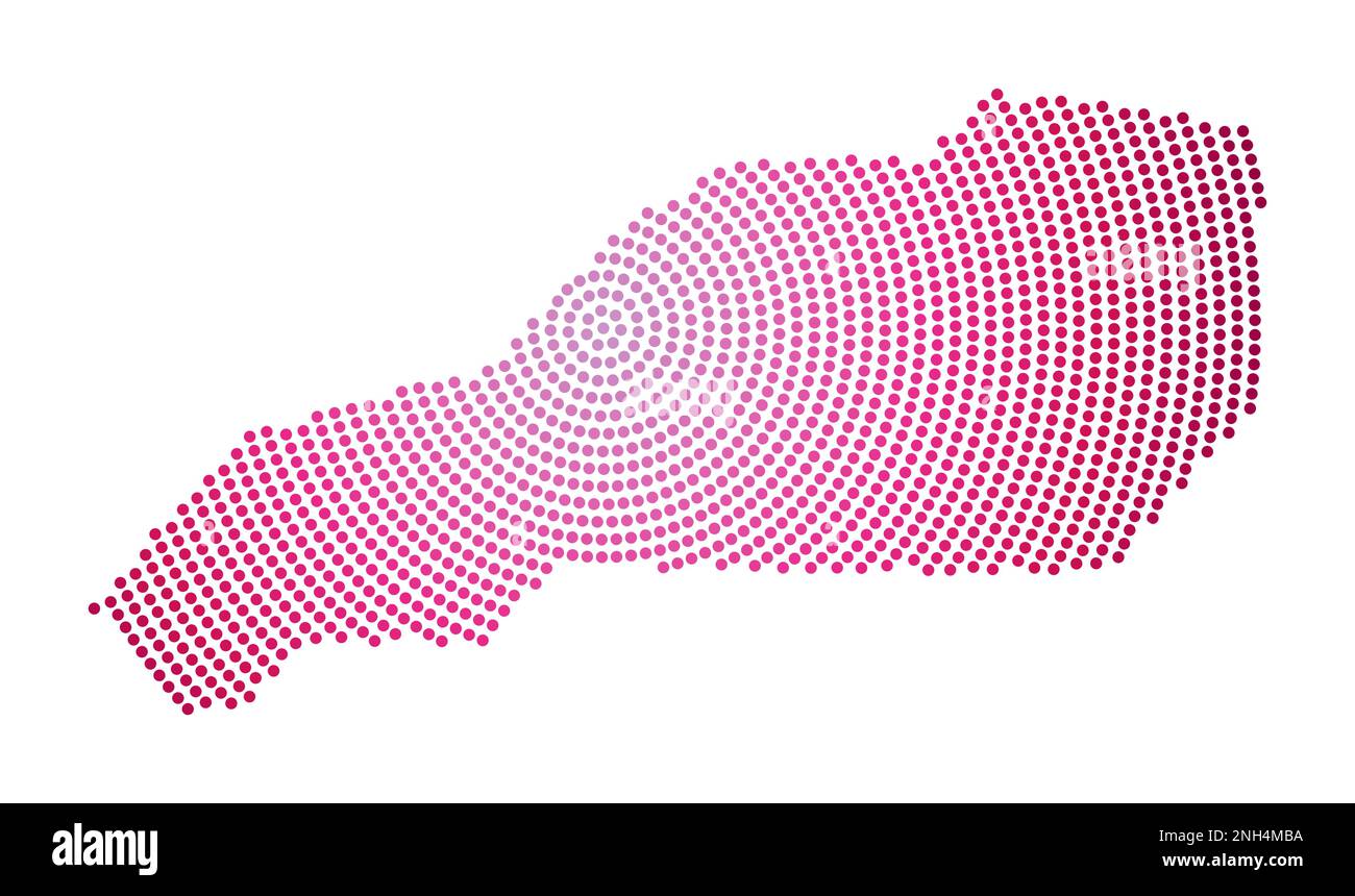 Little Stirrup Cay dotted map. Digital style shape of Little Stirrup ...