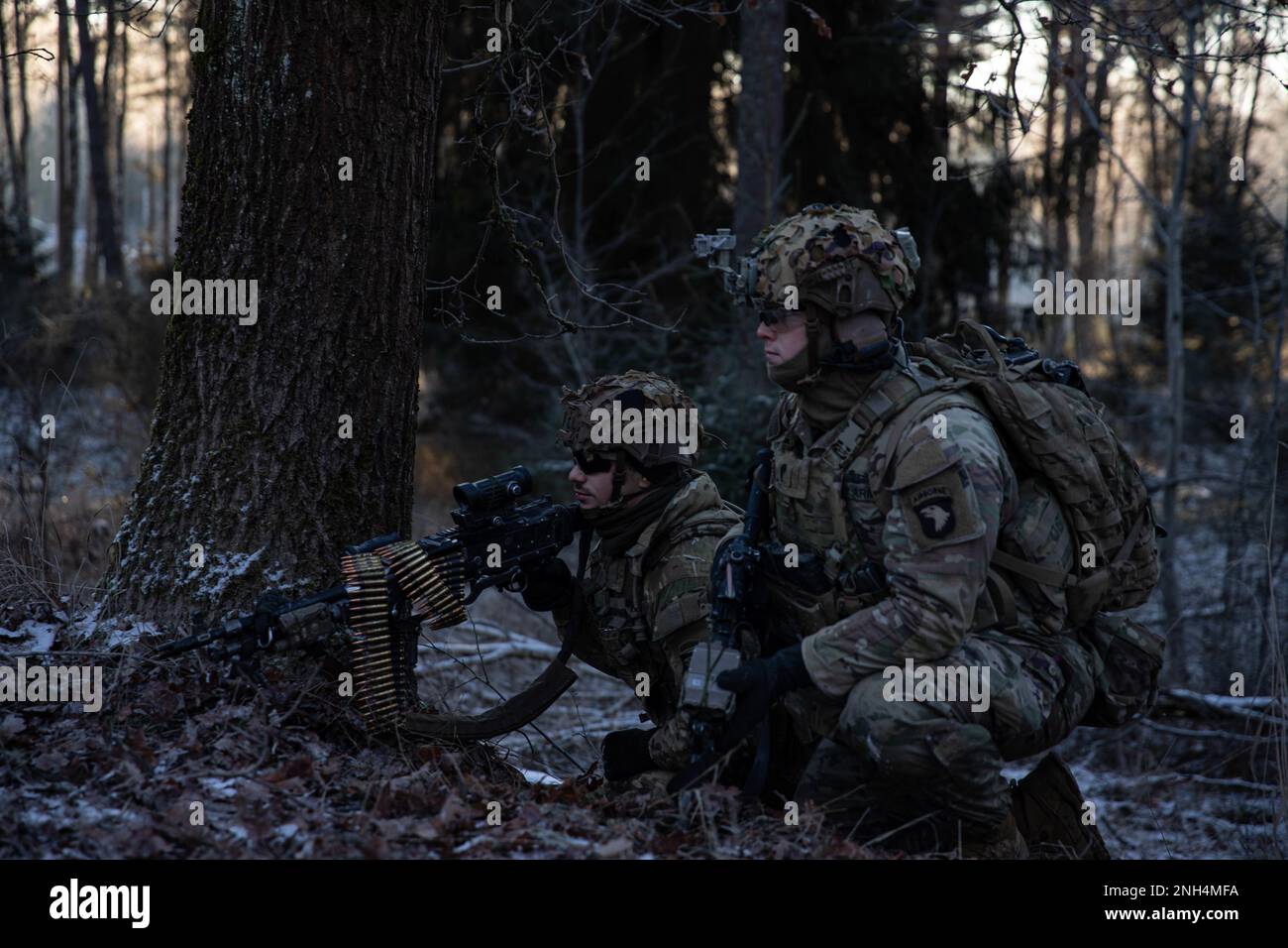 Soldiers assigned to the 1st Battalion, 502nd Infantry Regiment, 2nd Brigade Combat Team, 101st ...