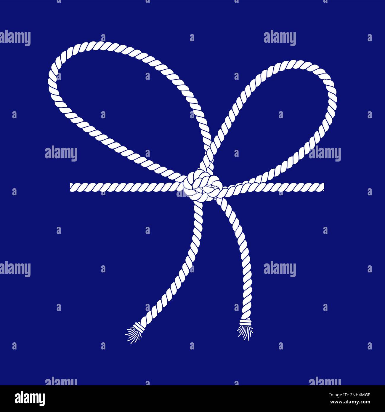 Round rope frame isolated on white background. Twisted cord Stock ...